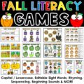 Fall Literacy Games - Kreative in Kinder