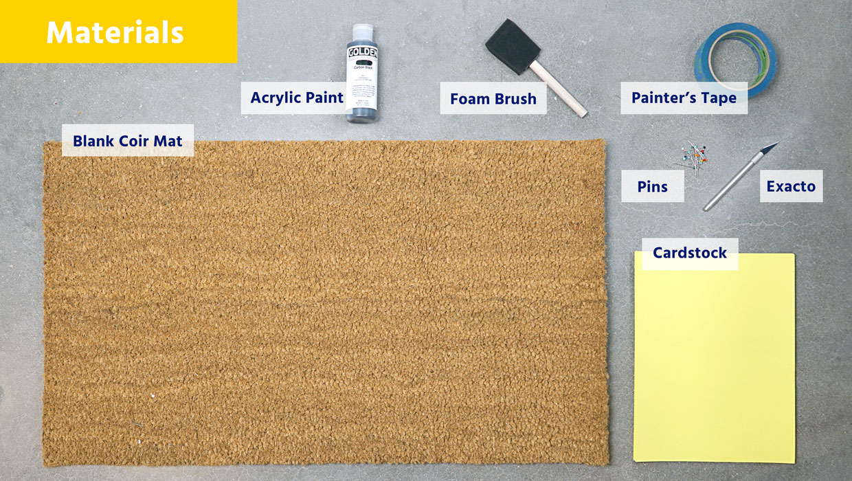Make Your Own DIY Doormat - Kreative in Kinder
