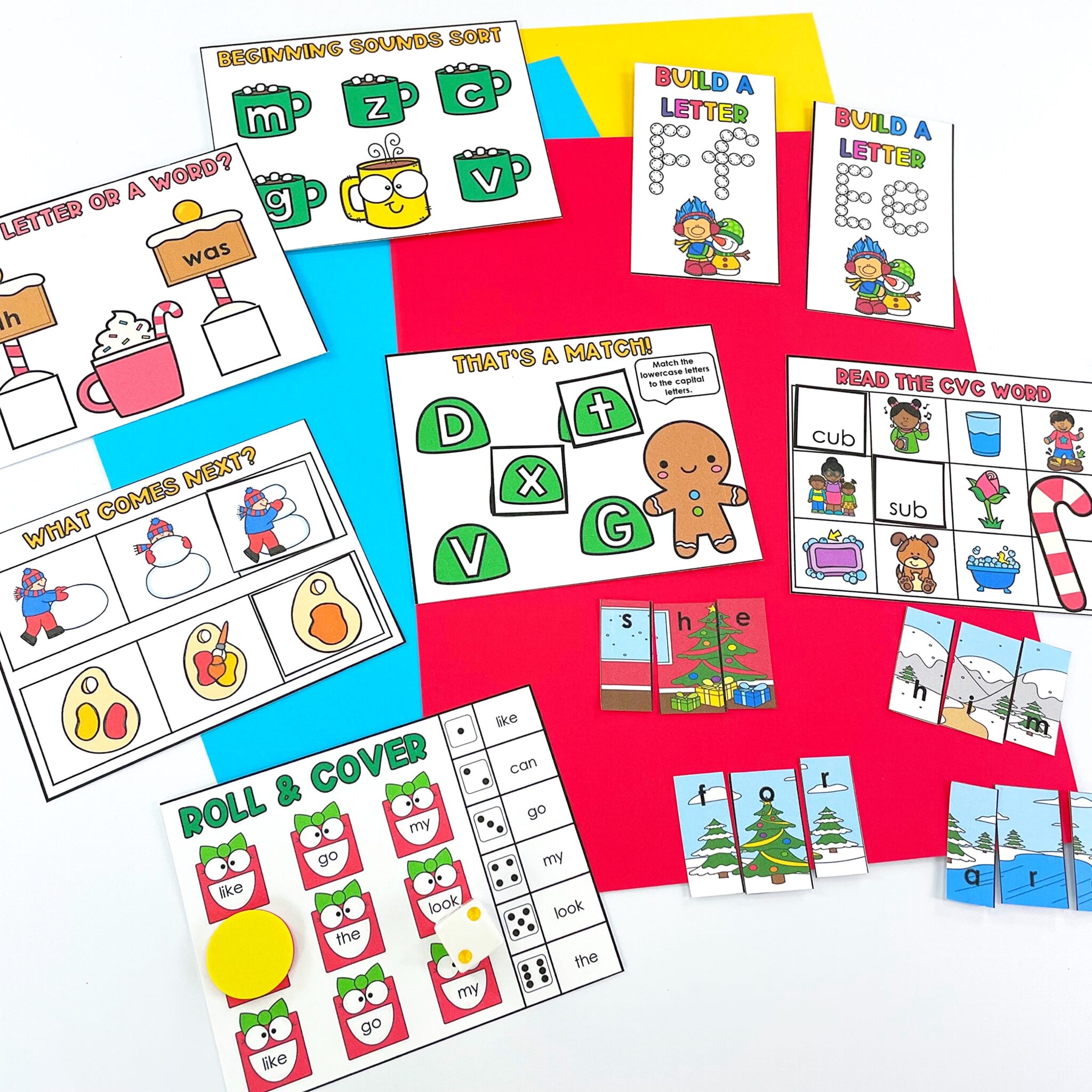 Winter Literacy Games Kindergarten - Kreative in Kinder
