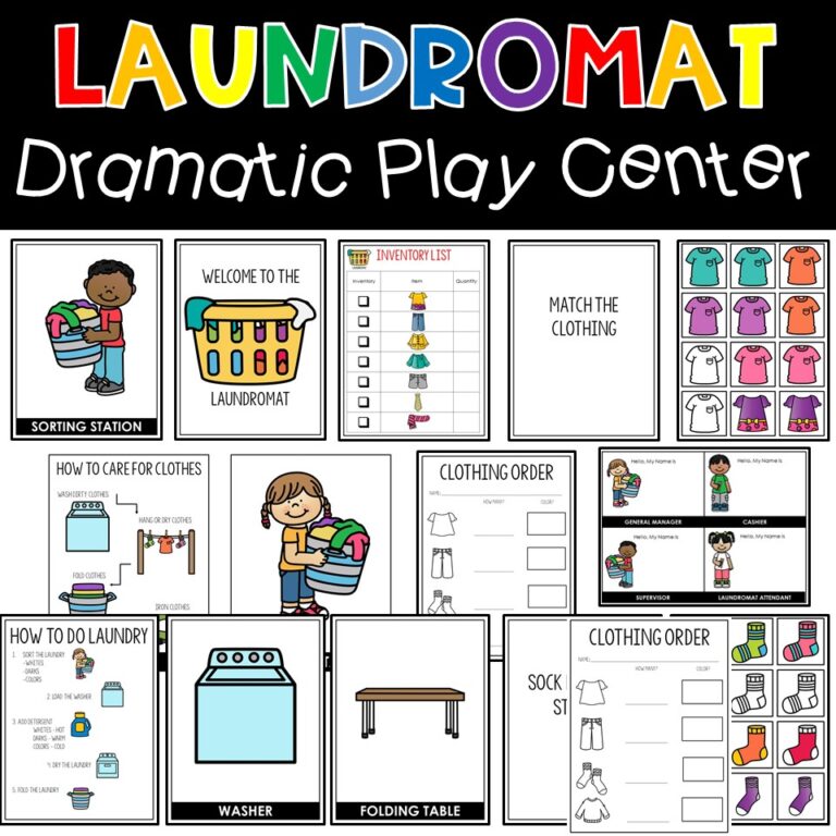 Laundromat Dramatic Play Center - Kreative in Kinder