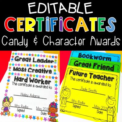 Editable End of Year Certificates and Awards - Kreative in Kinder
