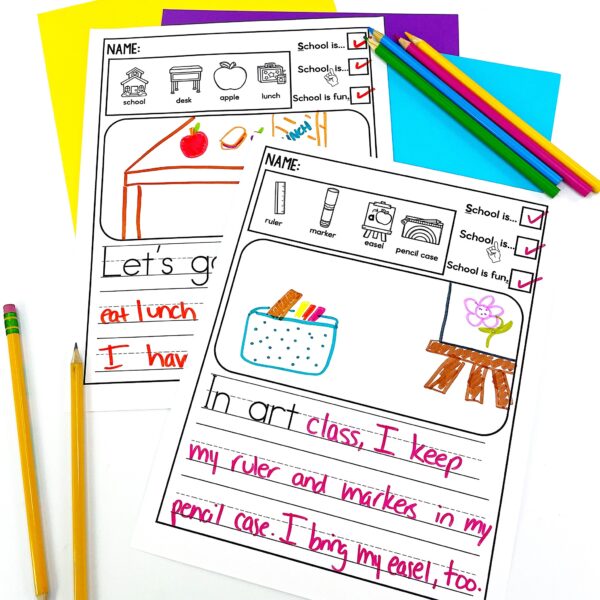 Draw & Write Back to School Prompts - Kreative in Kinder