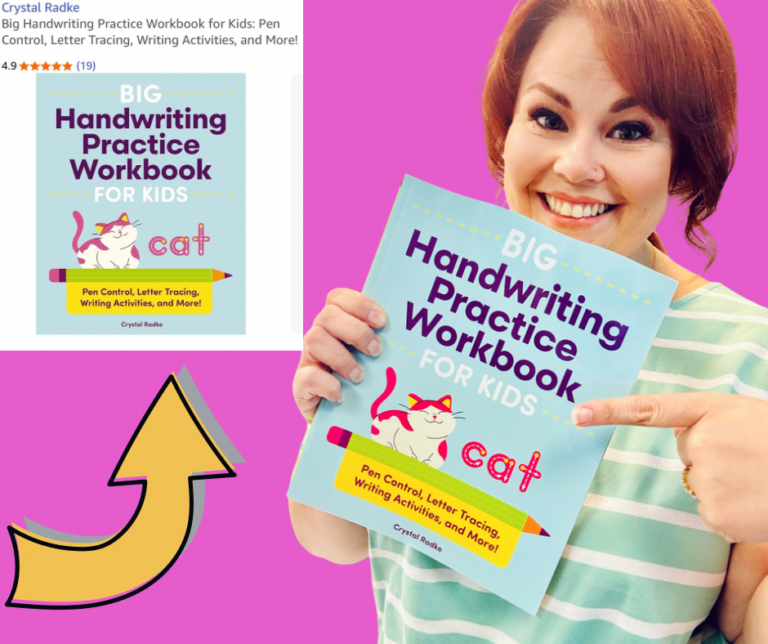 Inside pages of Big Handwriting Practice Workbook for Kids featuring ...